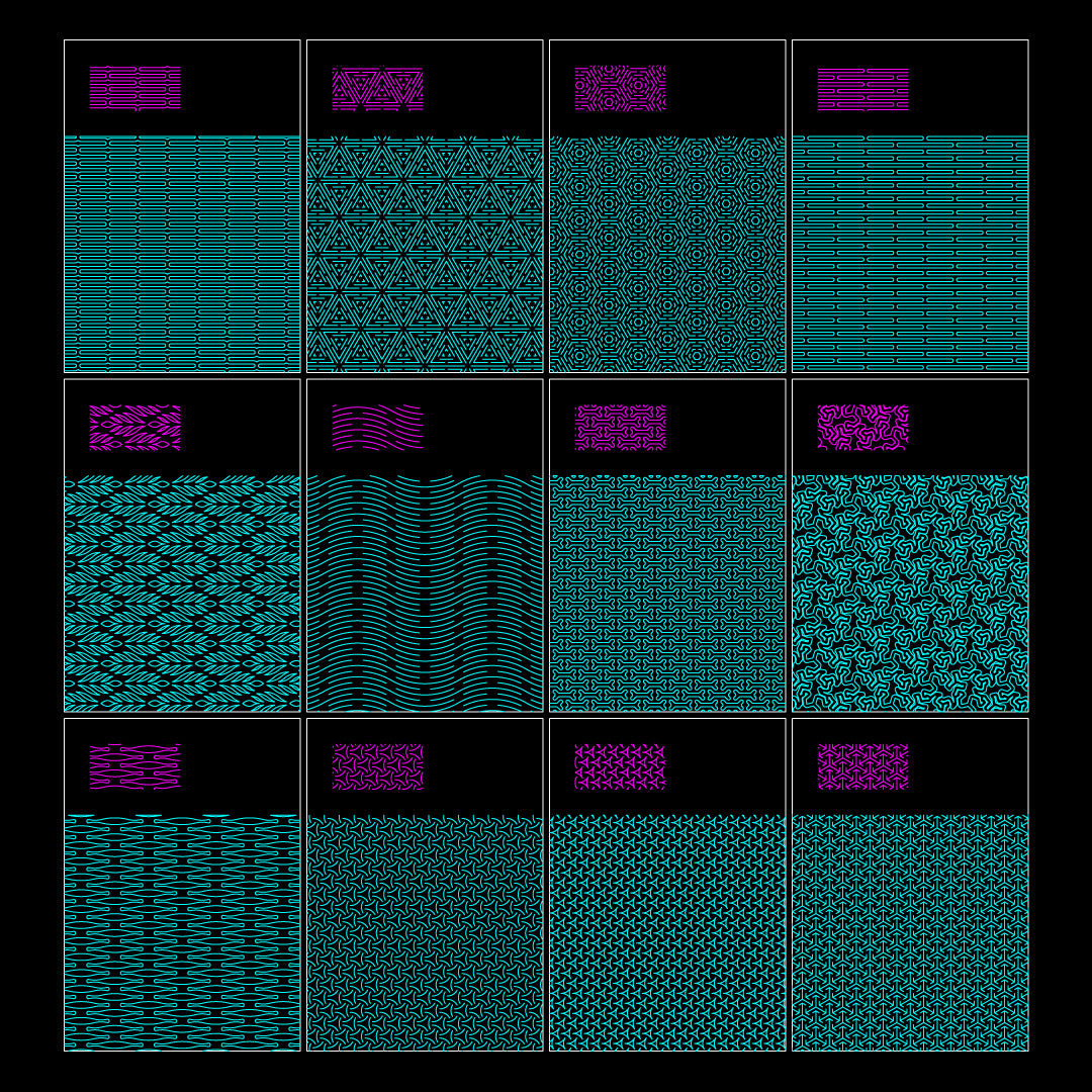 Living Hinge Patterns II - dxf file – Denzil Makes